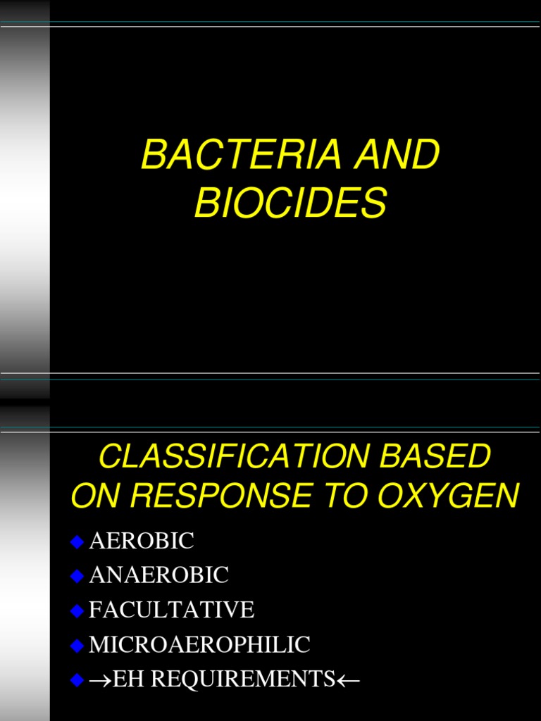 Bacteria and Biocide | PDF | Bacteria | Redox