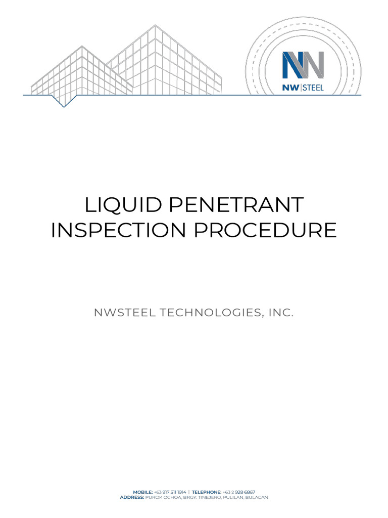 Liquid Penetrant Inspection Guide | PDF | Mechanical Engineering ...