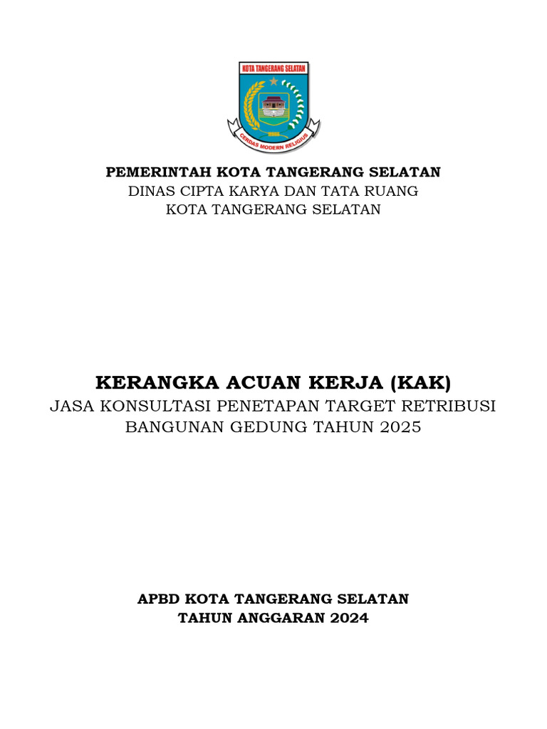 KAK Target Retribusi 2025-Rev | PDF