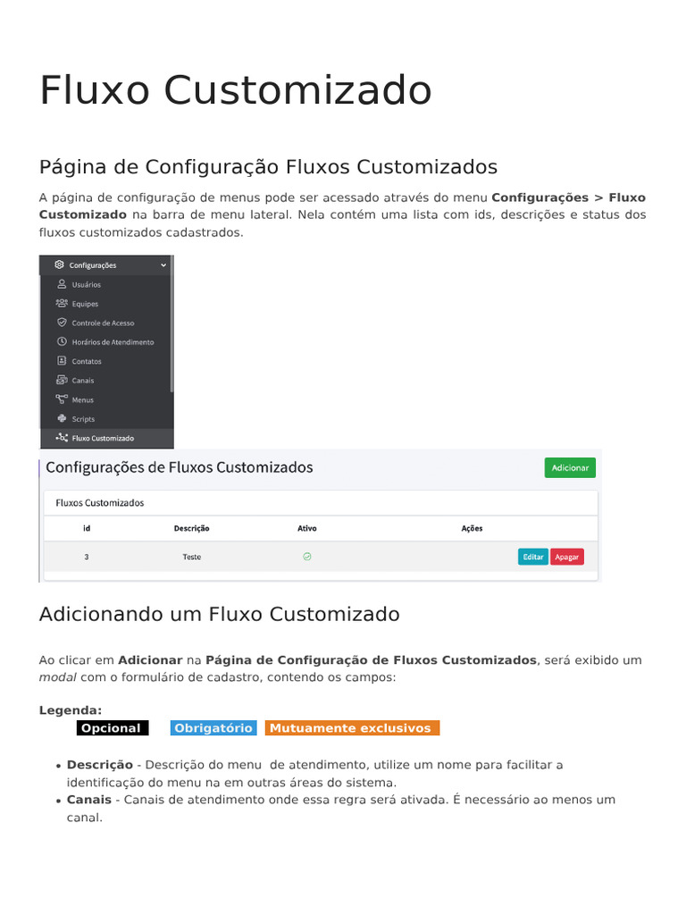 fluxo-customizado | PDF