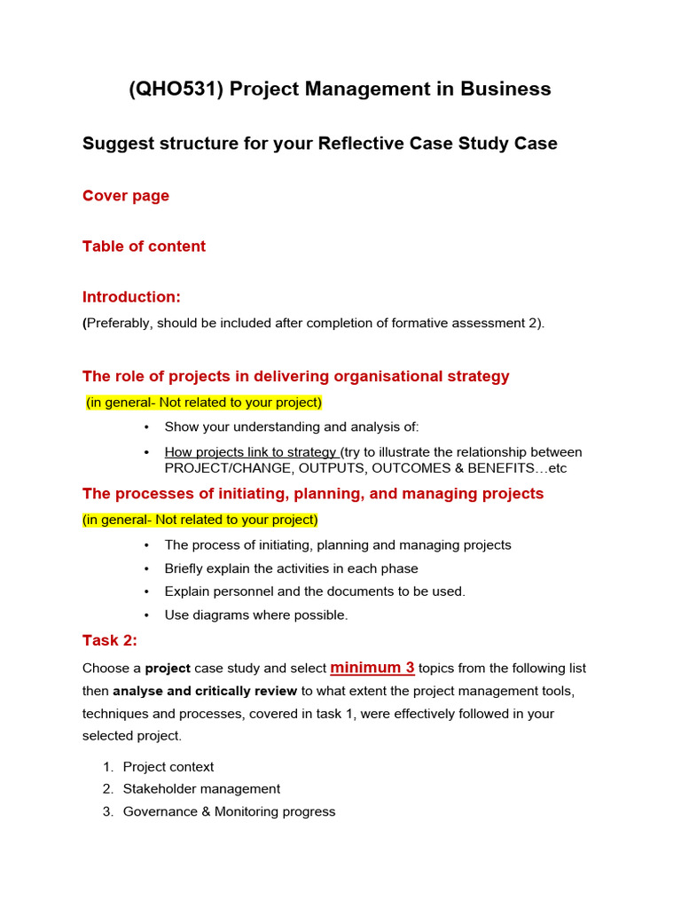 Suggested Structure - Summative Assessment 2024 | PDF | Project ...