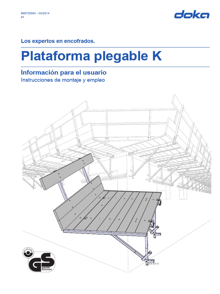 Plegable Doka | Descargar gratis PDF | Seguridad y salud ocupacional | Hormigón