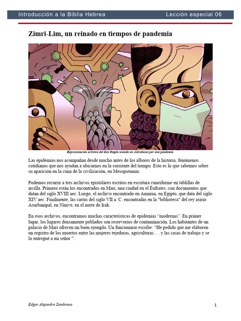 Zimri-Lim: Reinado y Epidemias en Mari | PDF
