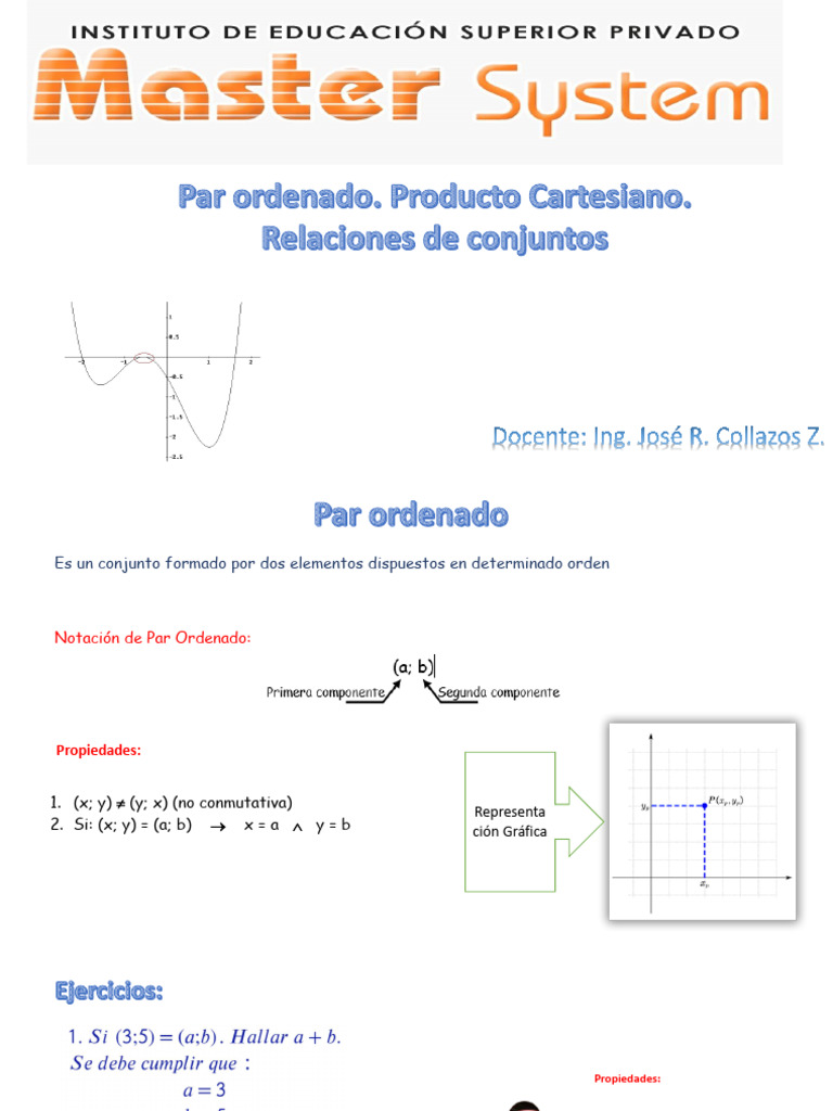 Conceptos de Par Ordenado y Relaciones | PDF | Conjunto (Matemáticas ...