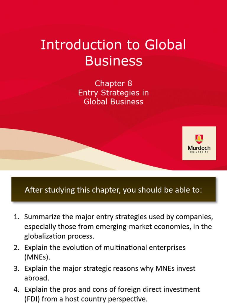 Session7 Chapter8 | PDF | Multinational Corporation | Mergers And Acquisitions