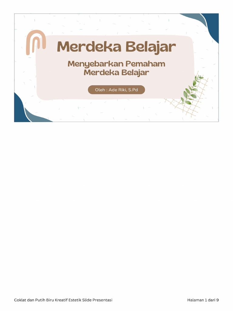 Merdeka Belajar | PDF
