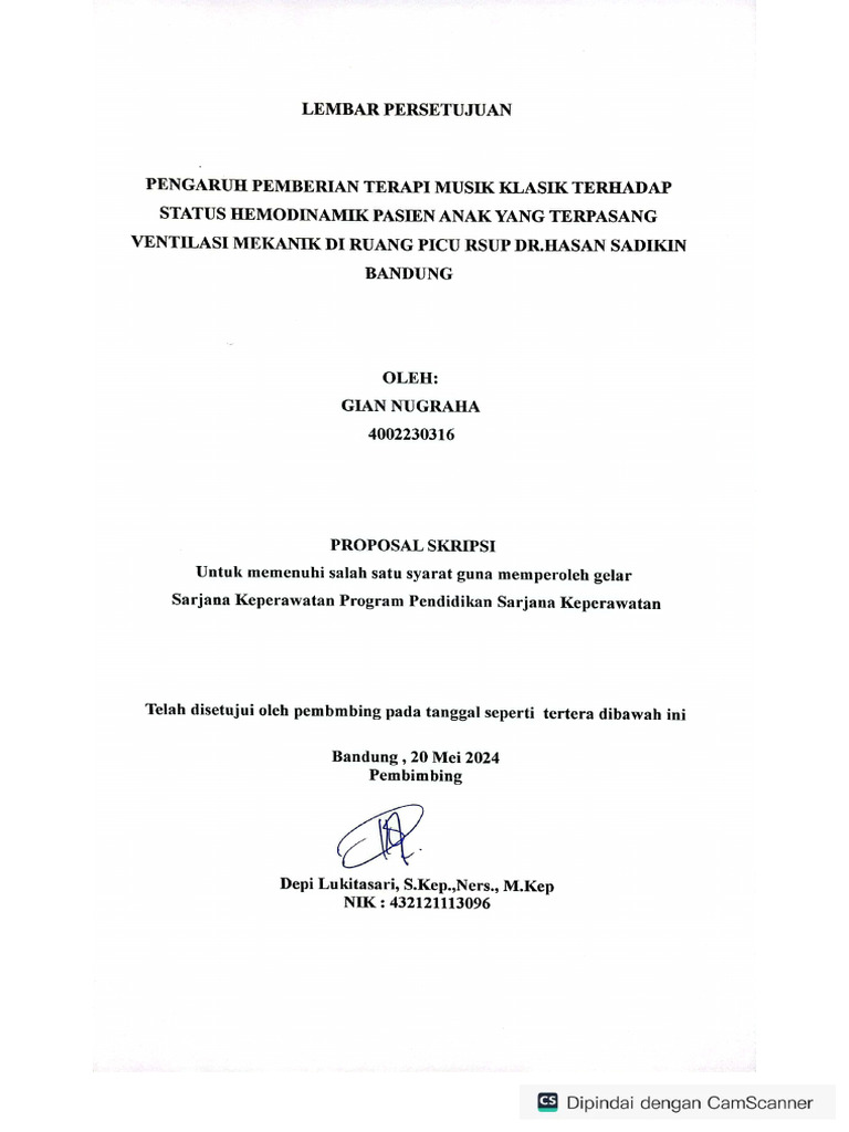 lembar persetujuan sidang proposal Gian | PDF