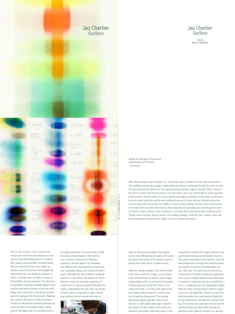 Jaq-Chartier SunTests Booklet 4mb | PDF | Art