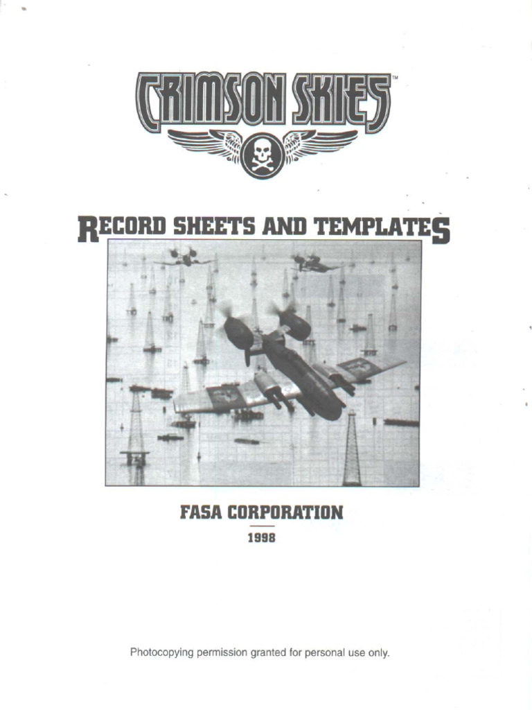 Book 4 - Record Sheets and Templates | PDF