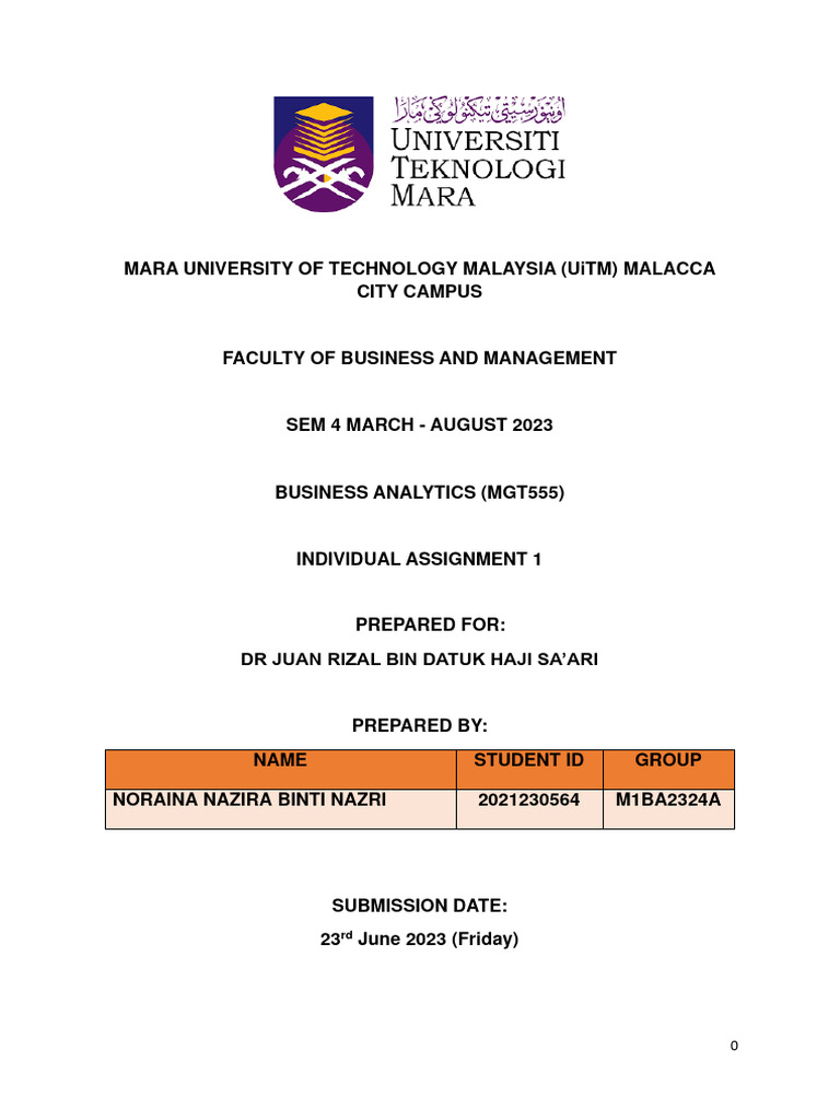 Mgt555 - Individual Assignment 2 | PDF | Coefficient Of Determination | Regression Analysis