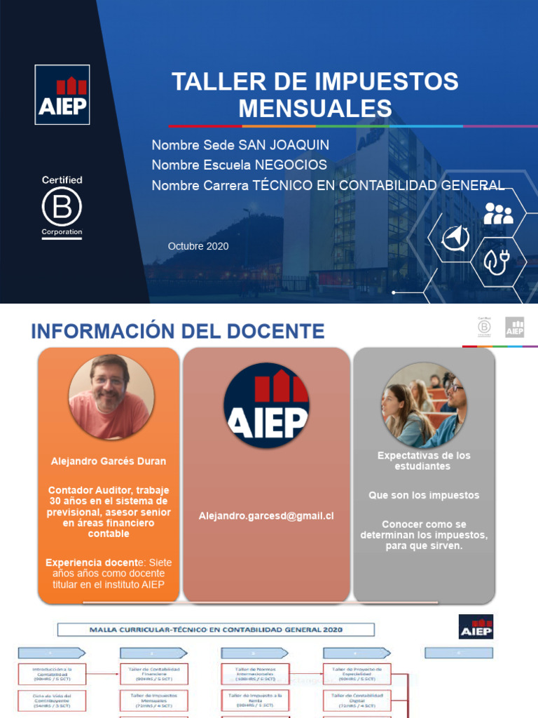 Taller de Impuestos Mensuales 2023 | PDF | Impuestos | Contabilidad