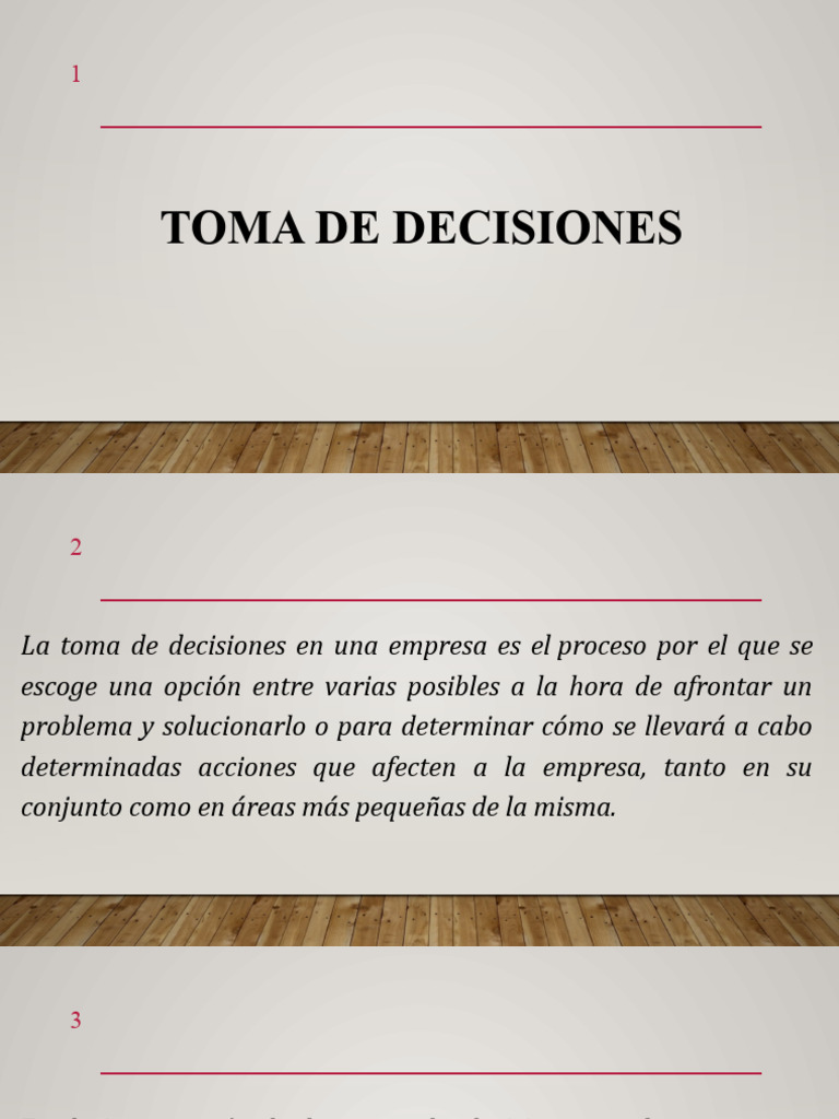 Toma de Decisiones | PDF | Toma de decisiones | Ciencia cognitiva