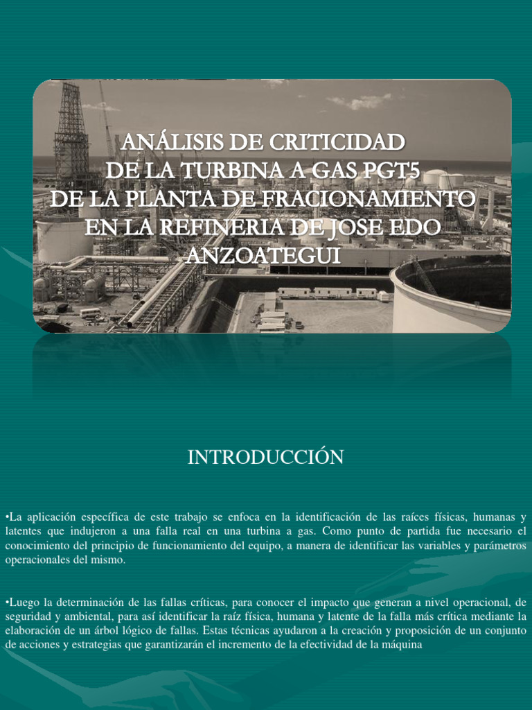 Caso Practico 1 Analisis de Criticidad | PDF | Turbina | Gases
