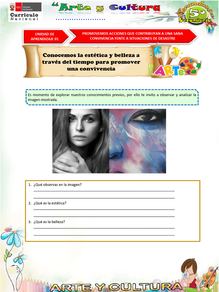 Ficha 5to LSB | PDF | Belleza | Estética