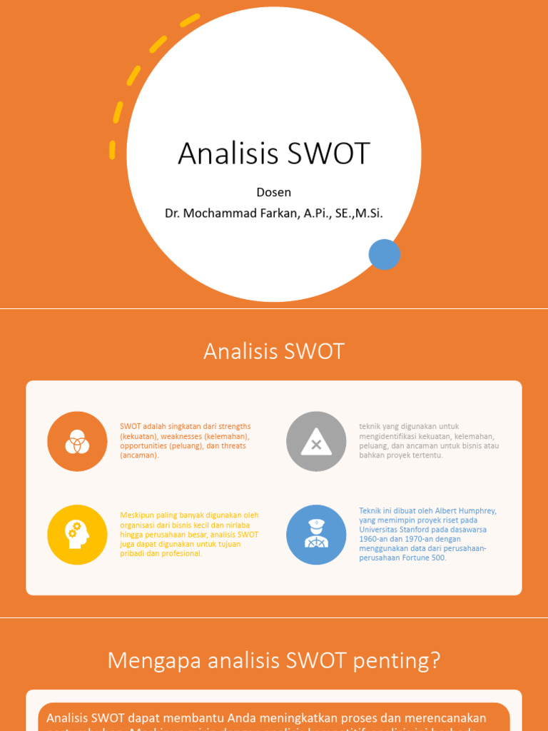Analisis SWOT untuk Bisnis dan Proyek | PDF