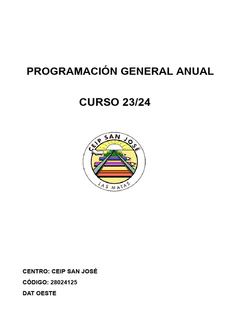 PGA 23 - 24.docx 1 | PDF | Educación primaria | Maestros