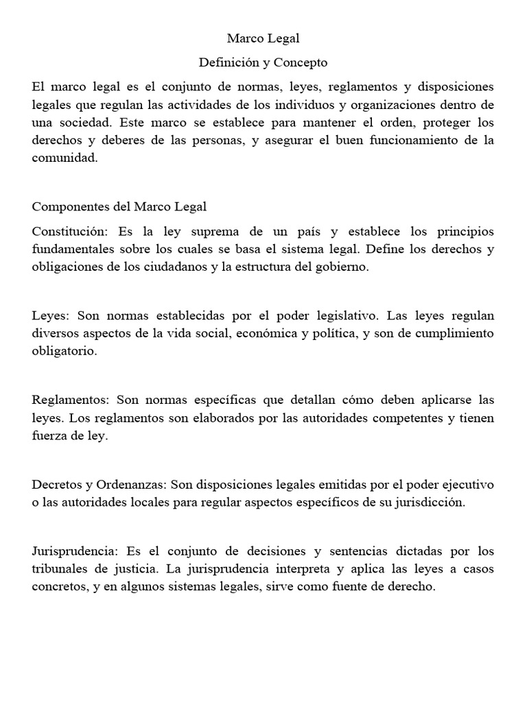 Marco Legal Investigacion | PDF | Caso de ley | Estatuto