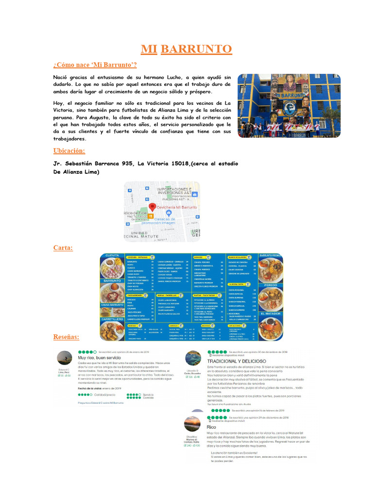 Mi Barrunto | PDF | Negocios | Deportes y actividades al aire libre