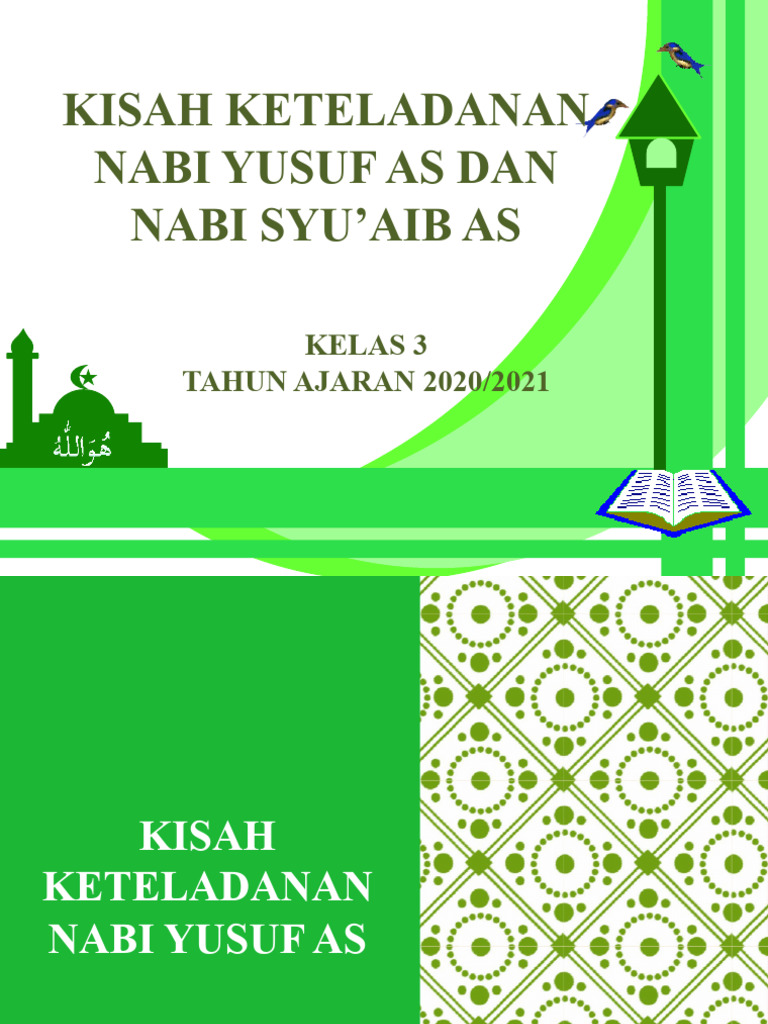 Kelas 3 - Kisah Keteladanan Nabi Yusuf As Dan Nabi Syuaib As | PDF