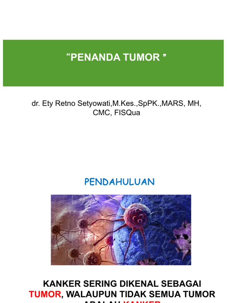 Penanda Tumor | PDF | Sains & Matematika