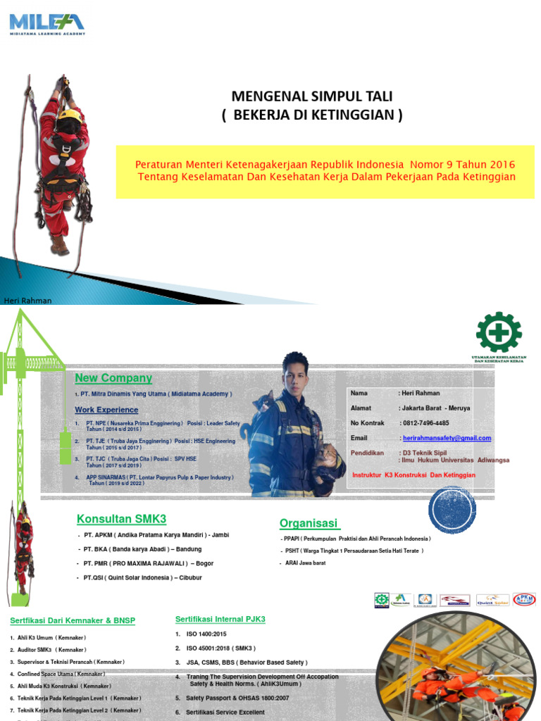 Dasar-Dasar Simpul Tali (TKPK) | PDF