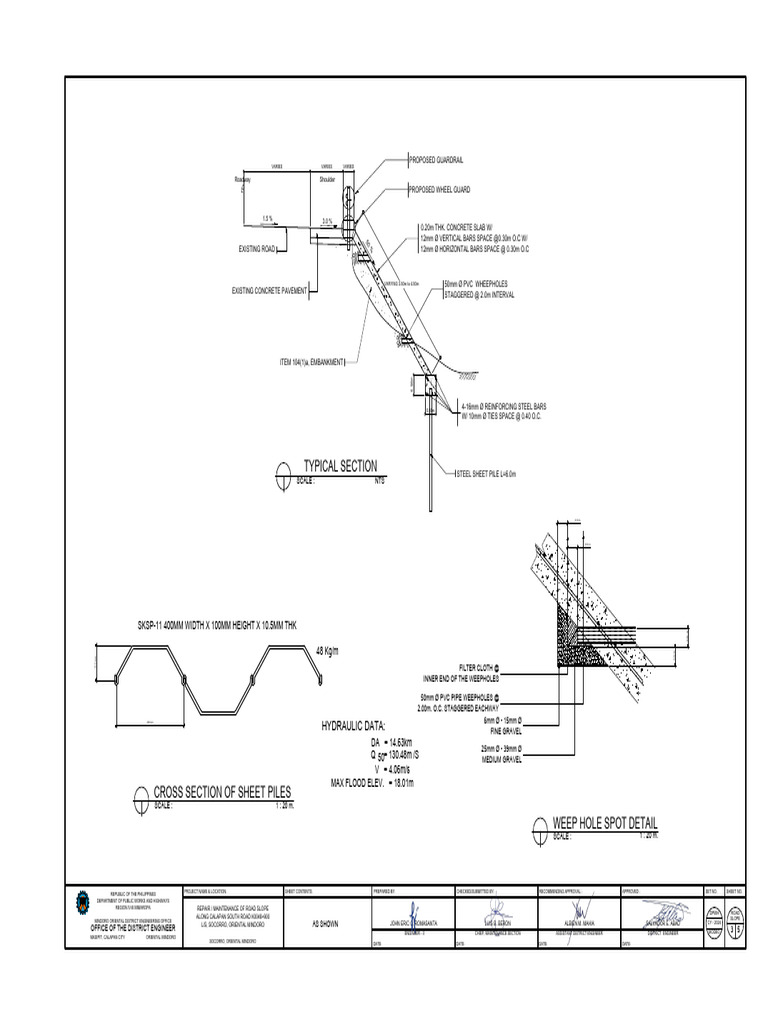 K0042+950 Slope Protection-Model2 | Download Free PDF | Road ...