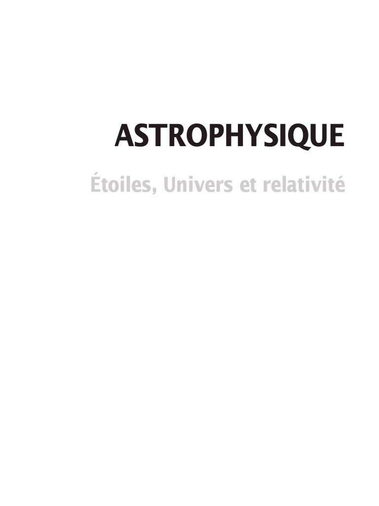 Astrophysique Cours | PDF | Étoiles | Magnitude apparente