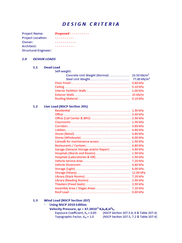 Design Criteria Version (2015) | PDF | Mechanical Engineering ...