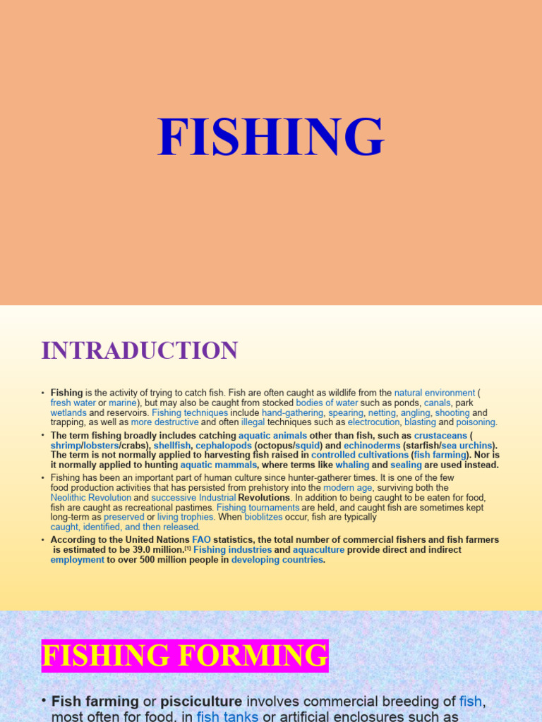 Fishing | PDF | Ovary | Aquaculture