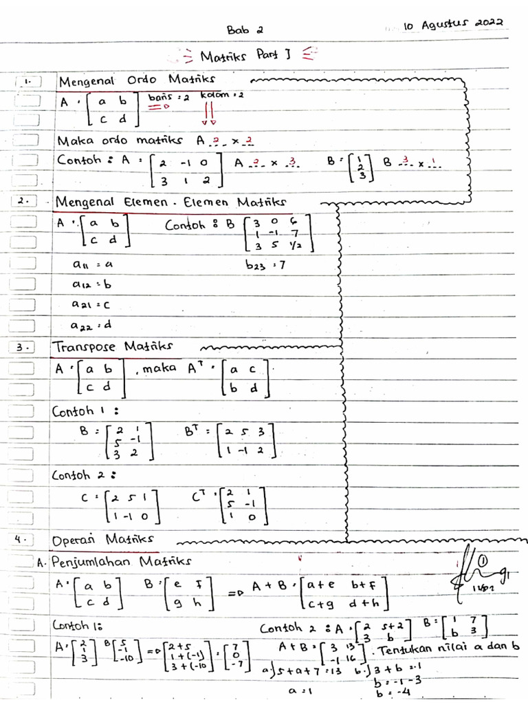 BAB Matriks | PDF