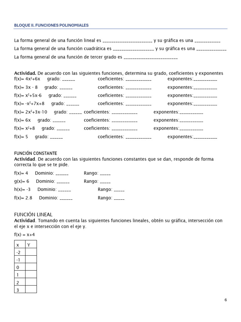 Funciones Polinomiales | PDF | Análisis matemático | Geometría algebraica