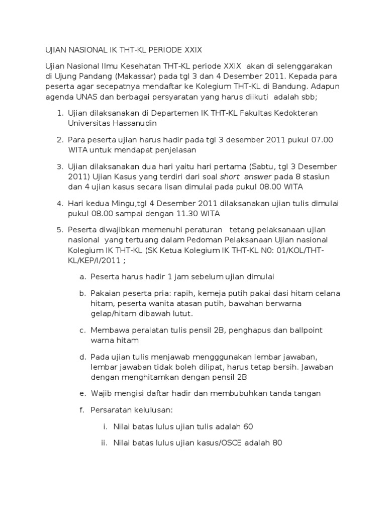 Ujian Nasional Ik THT | PDF | Karier & Perkembangan | Sains & Matematika