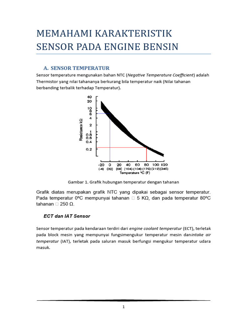 3.1 Memahami karakteristik sensor pada engine bensin1 | PDF