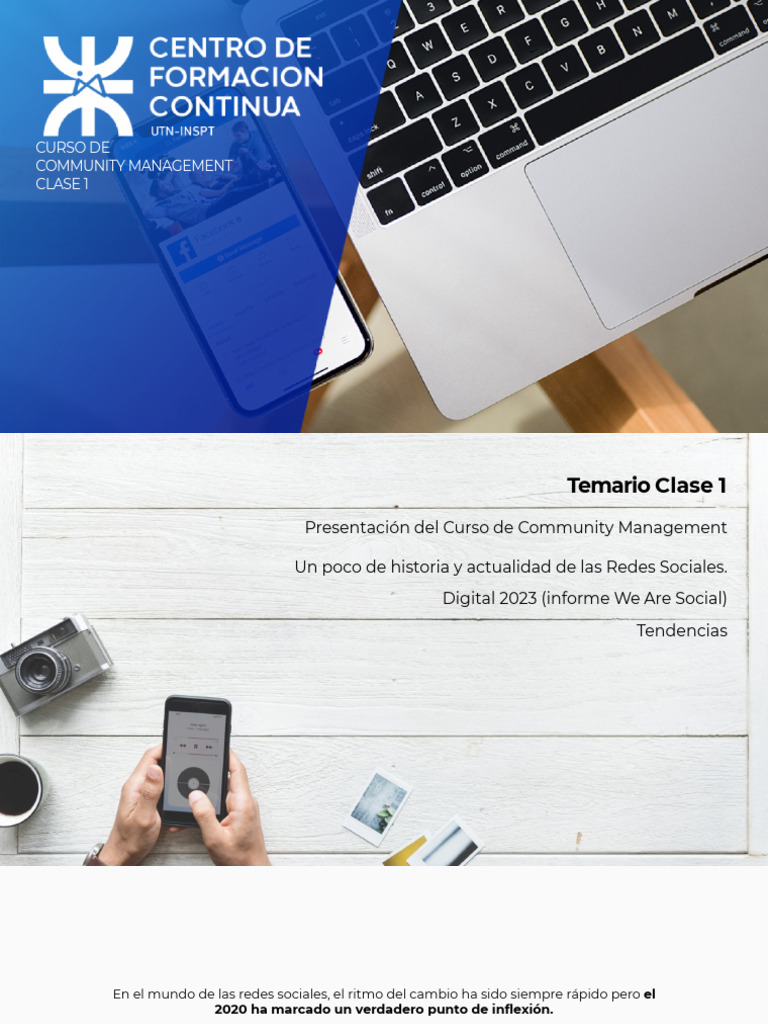 Curso De Community Manager Clase 1 Descargar Gratis Pdf Facebook