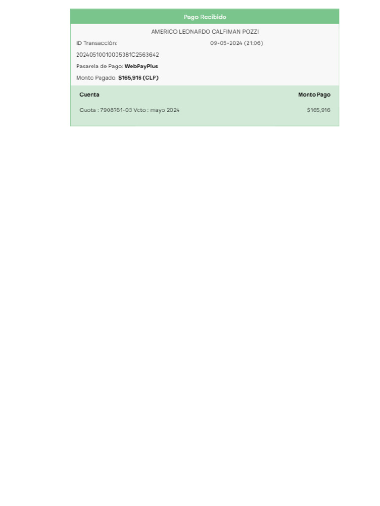 Resumen Transaccion 20240510010005381C2563642 | PDF