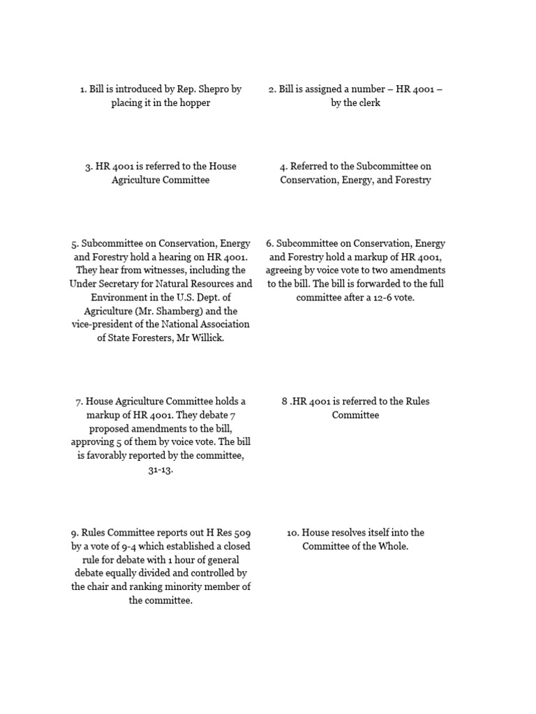 How A Bill Becomes A Law Answer Key | PDF | United States House Of ...