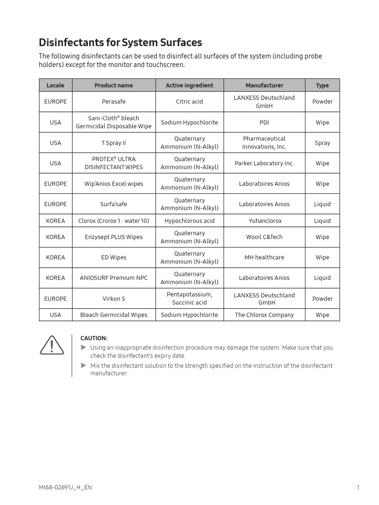 disinfectant_ultrasound | Download Free PDF | Bleach | Disinfectant