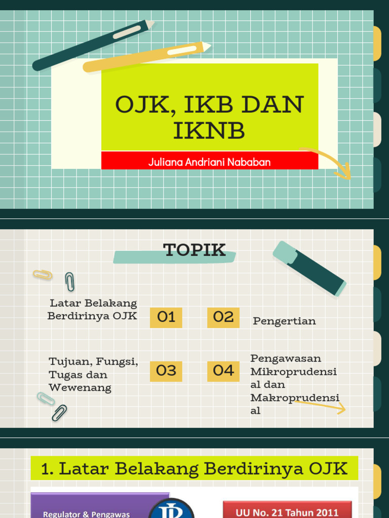 Ojk, Ikb, Iknb | PDF | Pengelolaan Keuangan & Uang | Bisnis