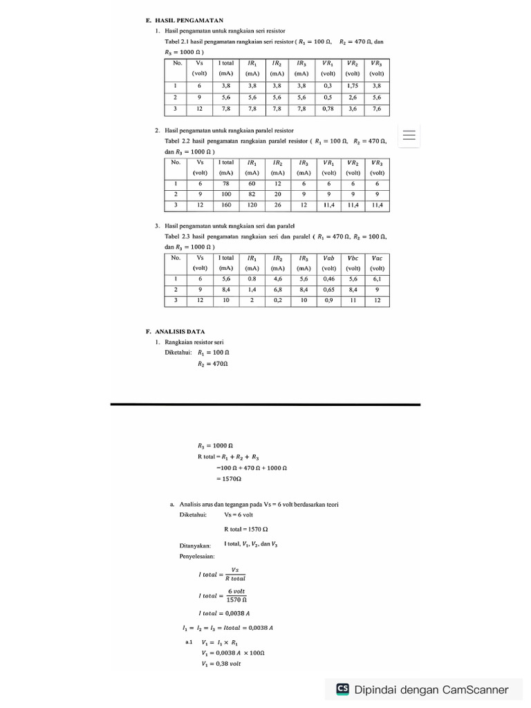 Andat Rangkaian Listrik DC | PDF