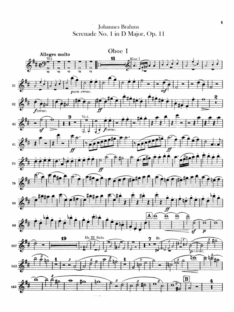 02 Oboe (2) Serenata#1 Brahms | PDF