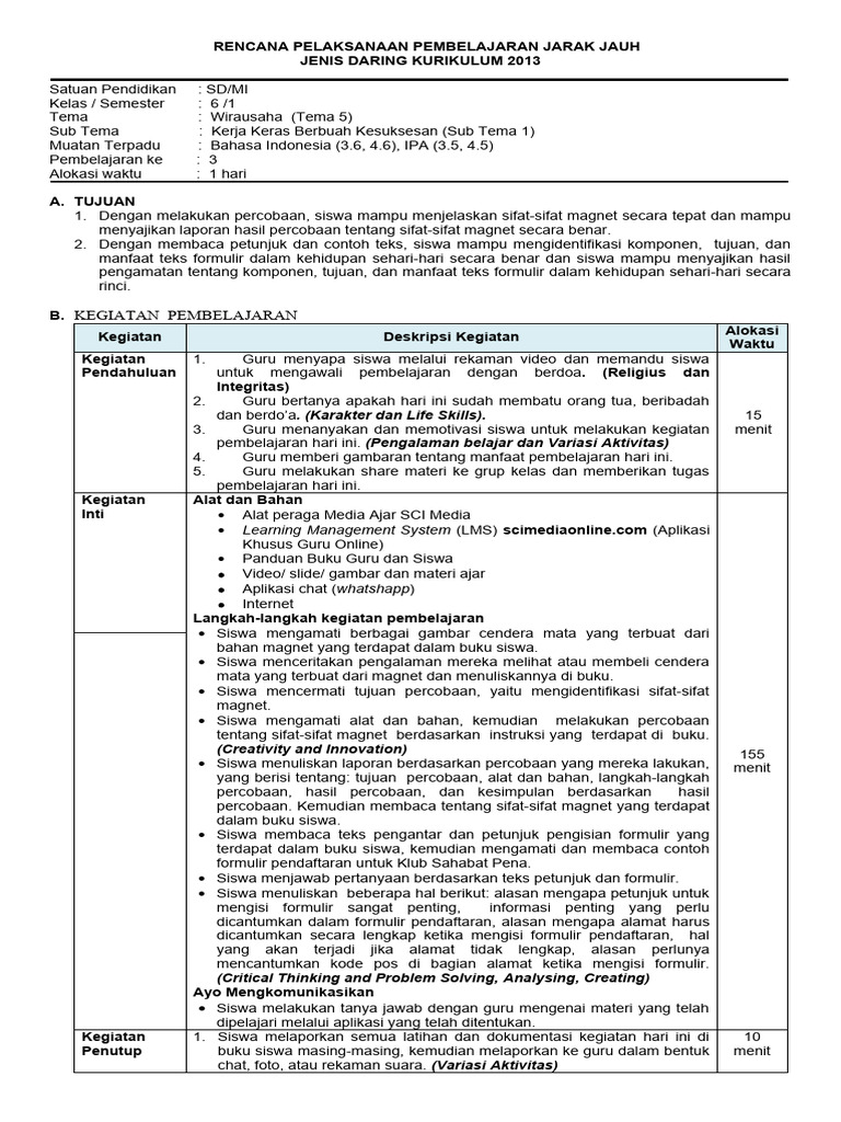 Tema 5 Subtema 1 Pembelajaran 3 | PDF