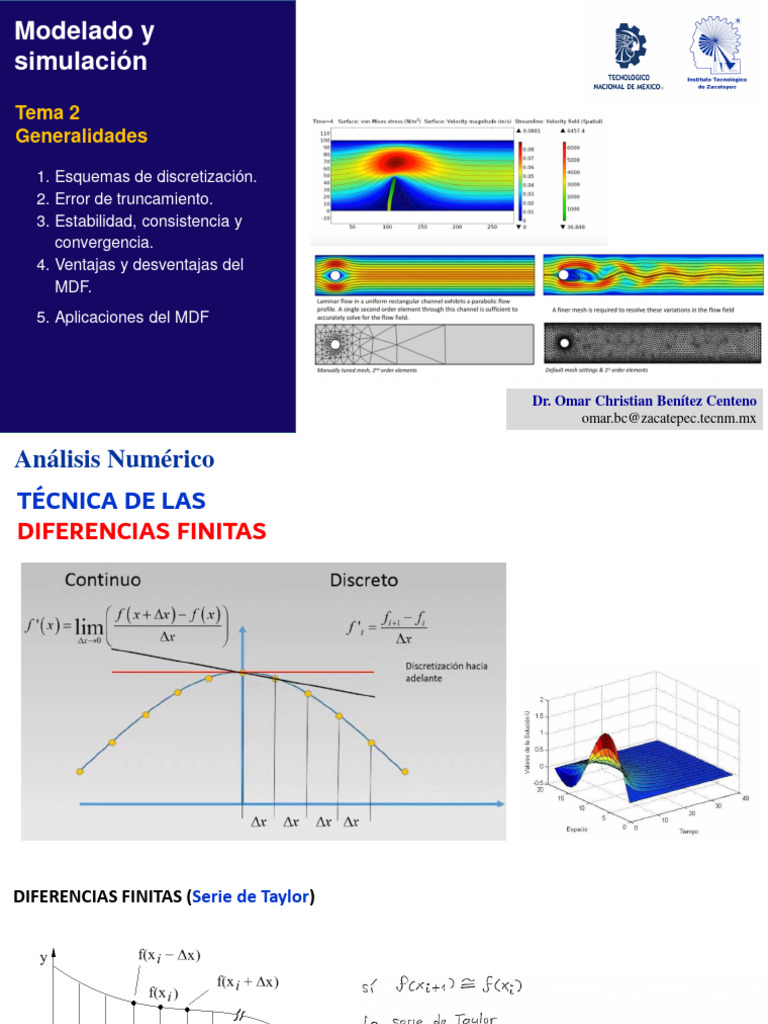 TEMA 2 Modelado y Simulacion | PDF | Diferencia finita | Análisis