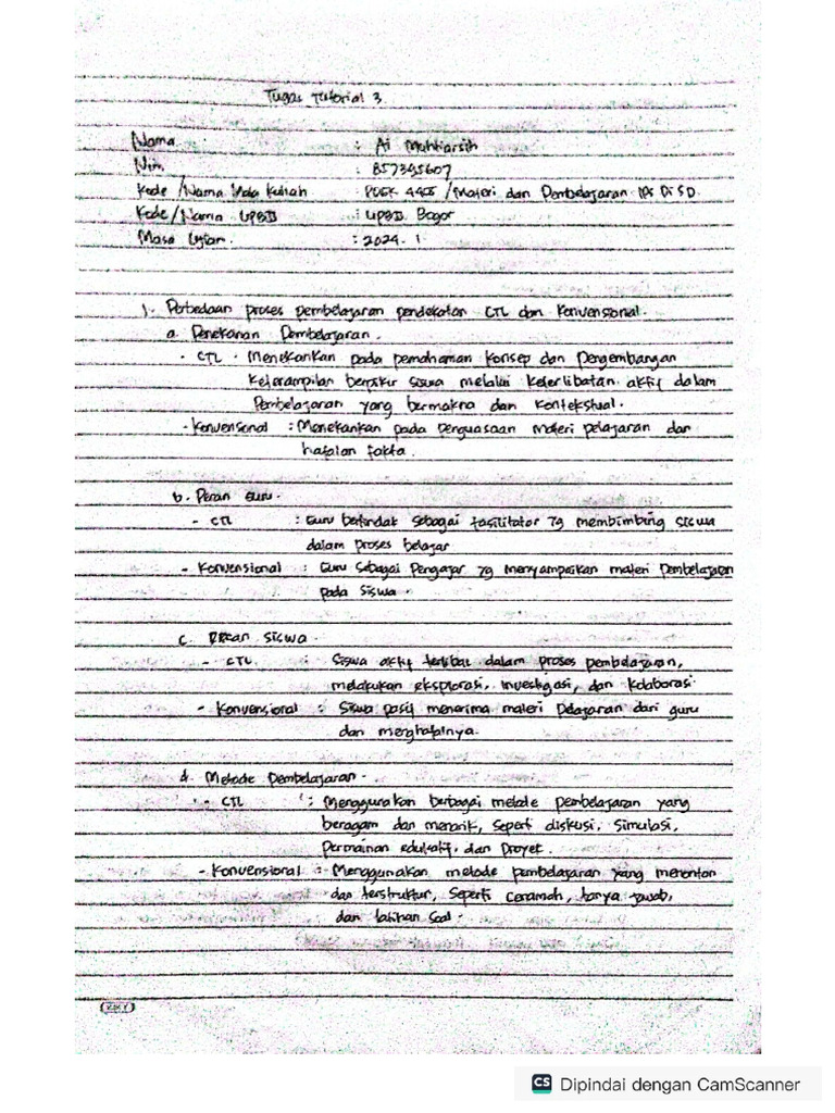 Tugas 3 Materi Dan Pembelajaran IPS SD - Ai Muhtiarsih | PDF
