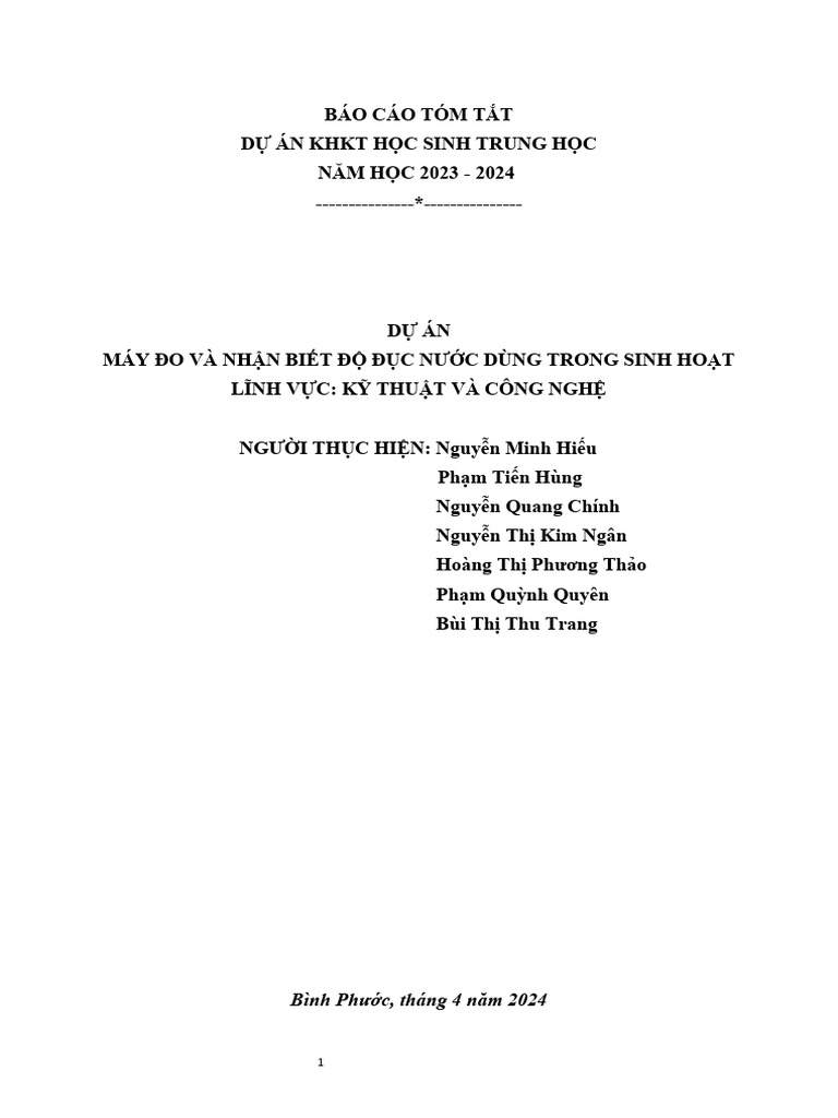 Báo cáo sản phẩm Arduino | PDF