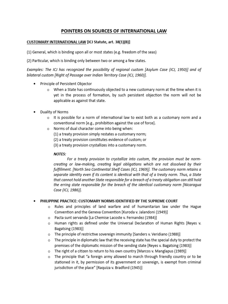 PIL - Lecture.Part-1 2 | Download Free PDF | International Law | Treaty