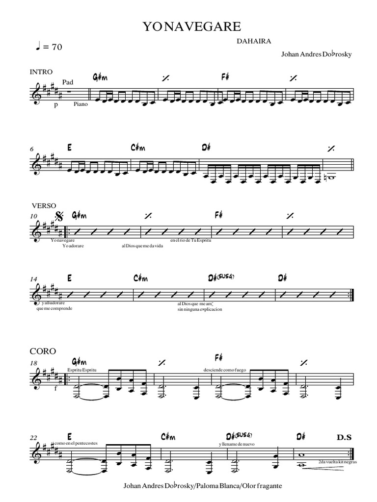 YO NAVEGARE DAHAIRA CHART G#M Mio | PDF