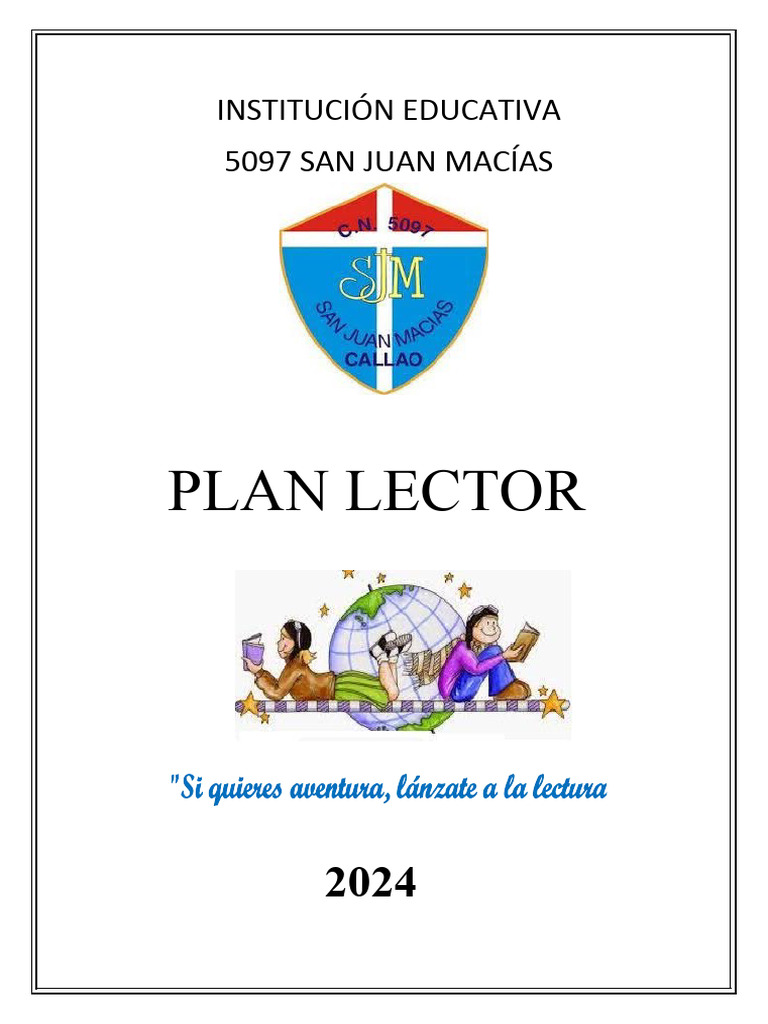 PLAN LECTOR 2024 | PDF | Educación primaria | Maestros