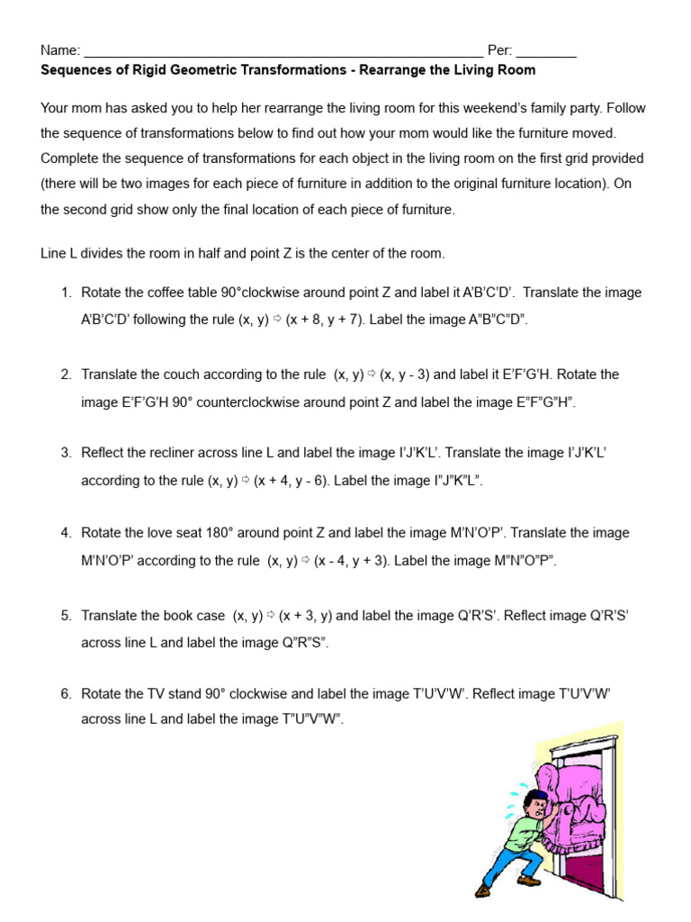 Sequences of Rigid Geometric Transformations - Rearrange The Living ...