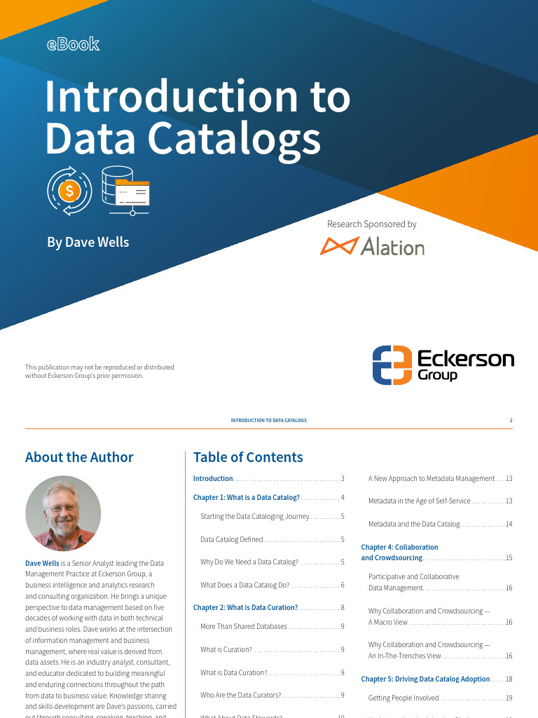 An Introduction to Data Catalogs the Future of Data Management | PDF | Metadata | Data