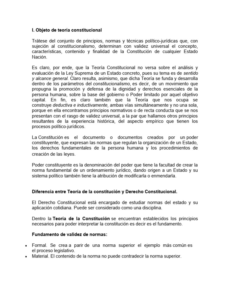 Teoria De La Constitucion Pdf Constitución Legitimidad Política